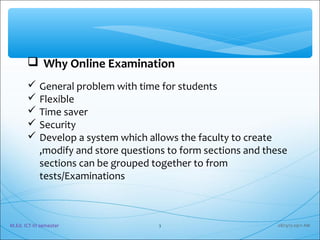 Online examination system of open and distance education kunti | PPT