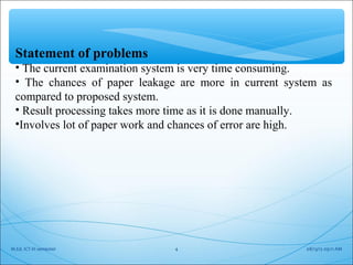 Online examination system of open and distance education kunti | PPT