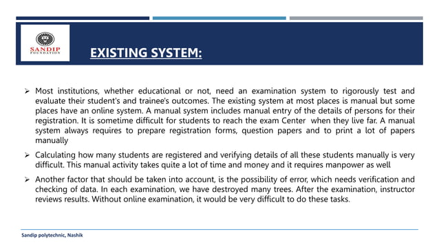 Online Examination System(PPT)6th Sem.pptx Online Examination System(PPT)6th Sem.pptx