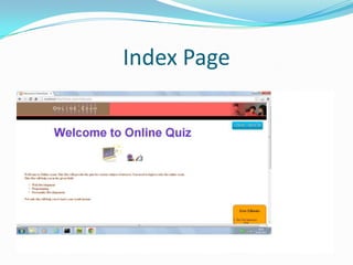 Online Exam Portal for Campus | PPTX