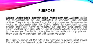 Online exam system | PPT