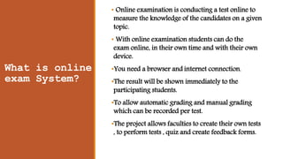 online exam system | PPT