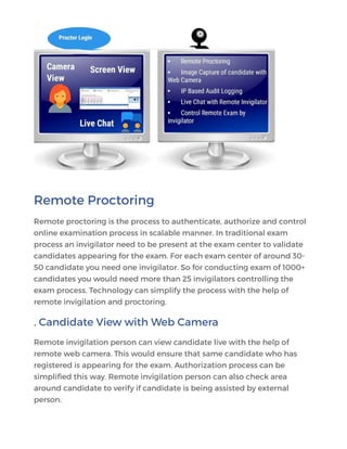 Online Examination System with remote proctoring | PDF
