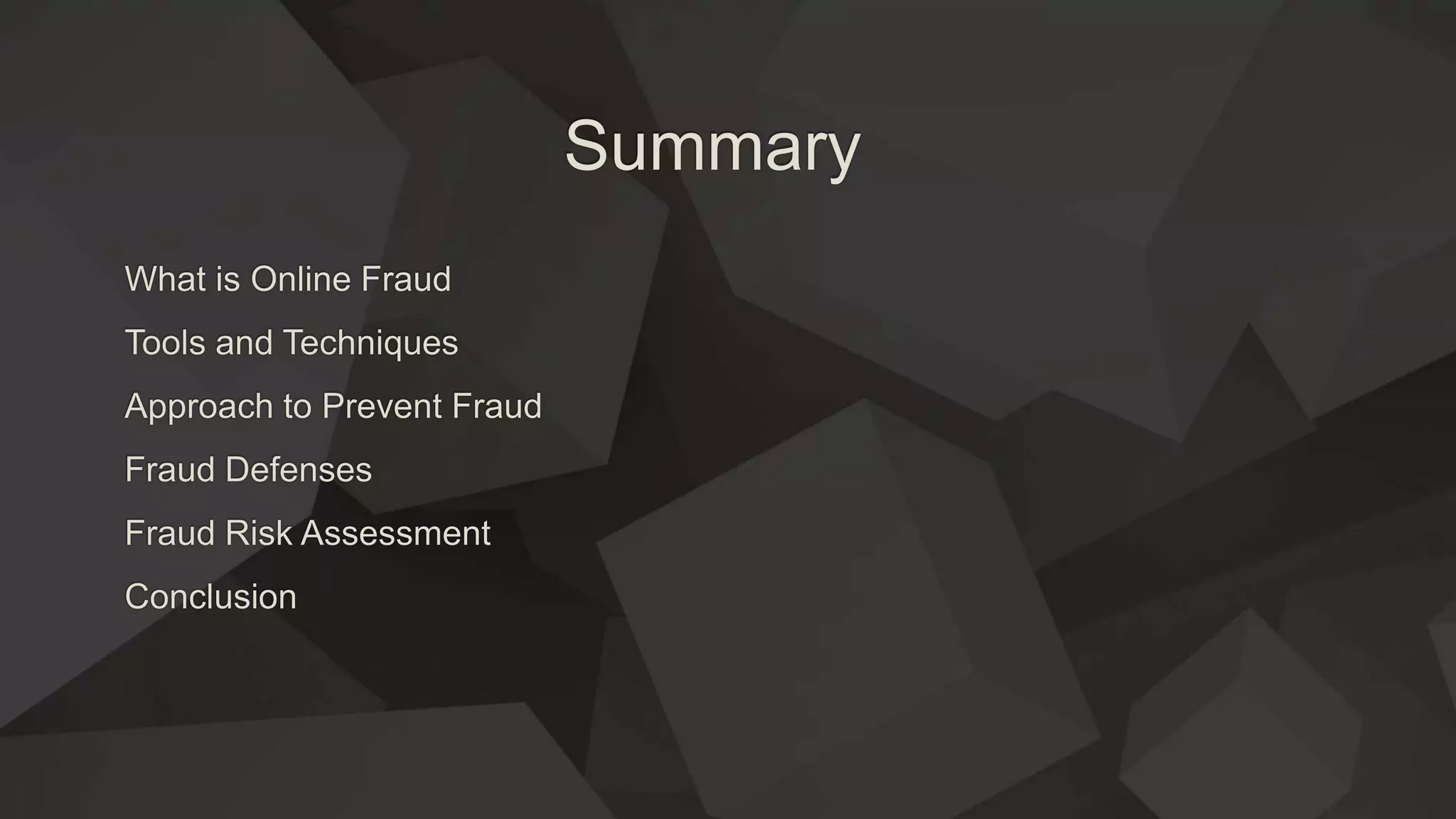 Online Financial Fraud | PPTX