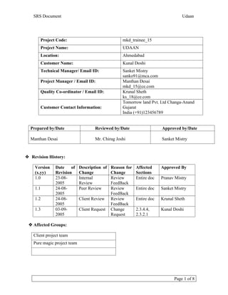Online flight booking srs document | PDF