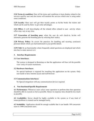 Online flight booking srs document | PDF