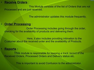 Online food court | PPT