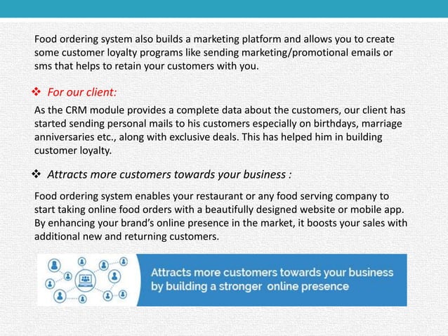 Boost Your Food Sales... Go Online | PPT