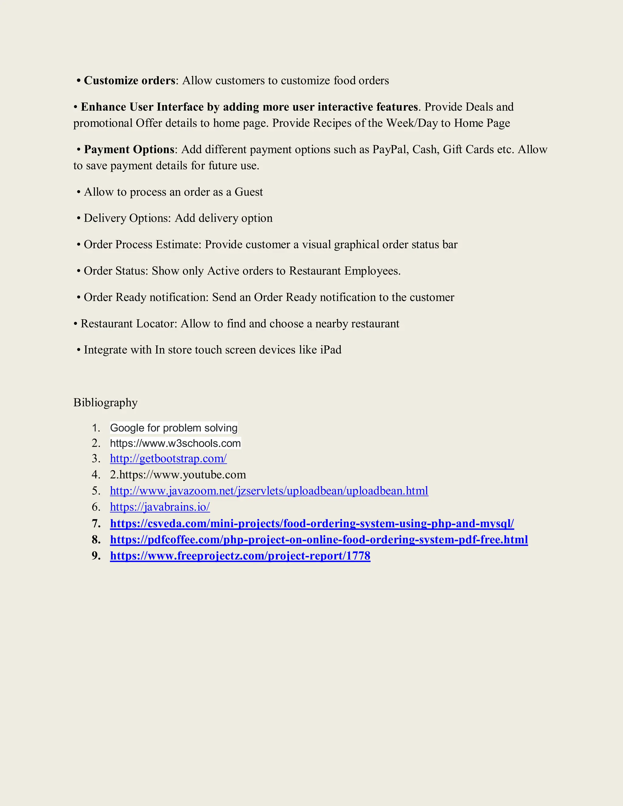 Online food ordering system project report.pdf