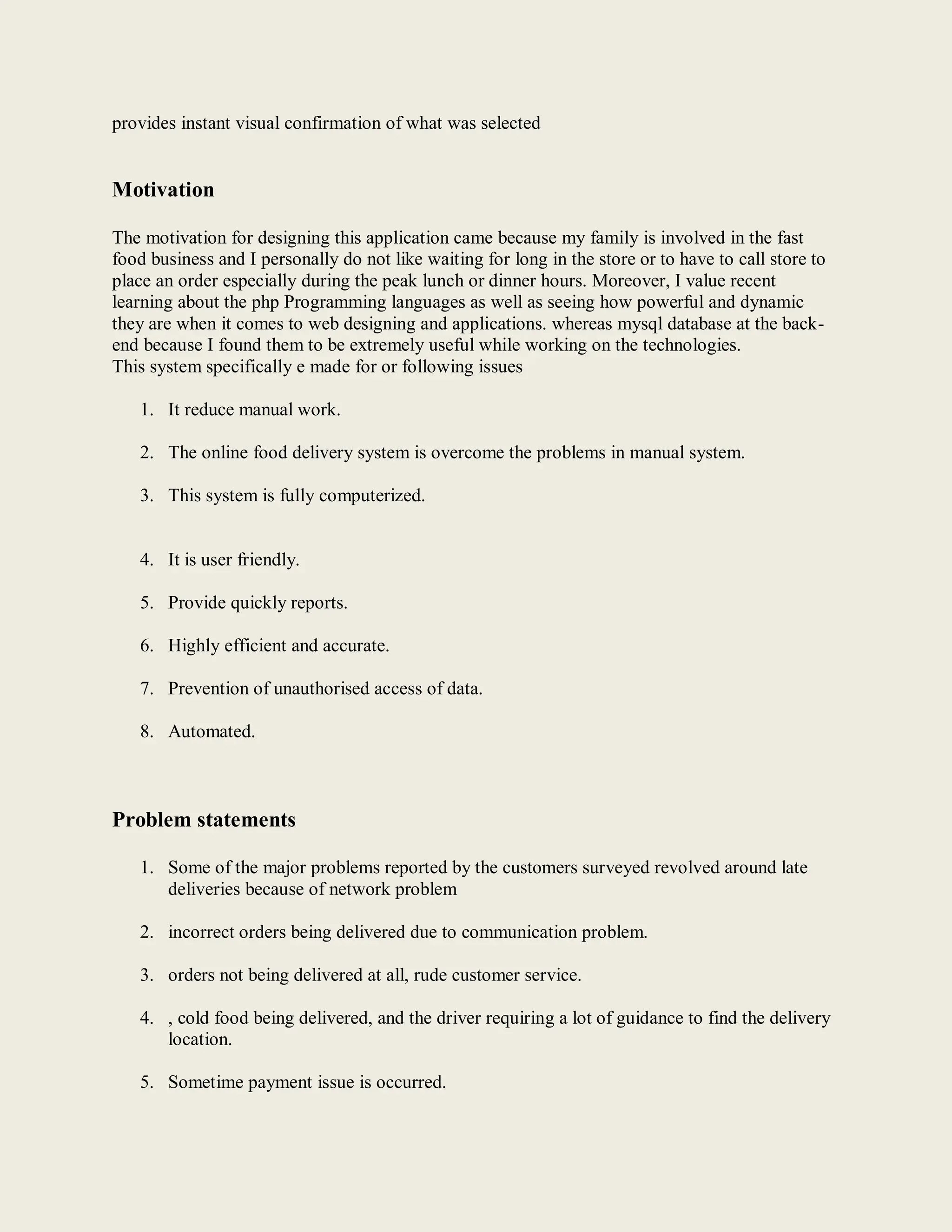Online food ordering system project report.pdf