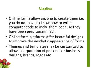 Online forms | PPTX