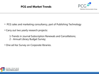 Publishing Technology Online Forum - Library Market Trends | PPT | Free ...