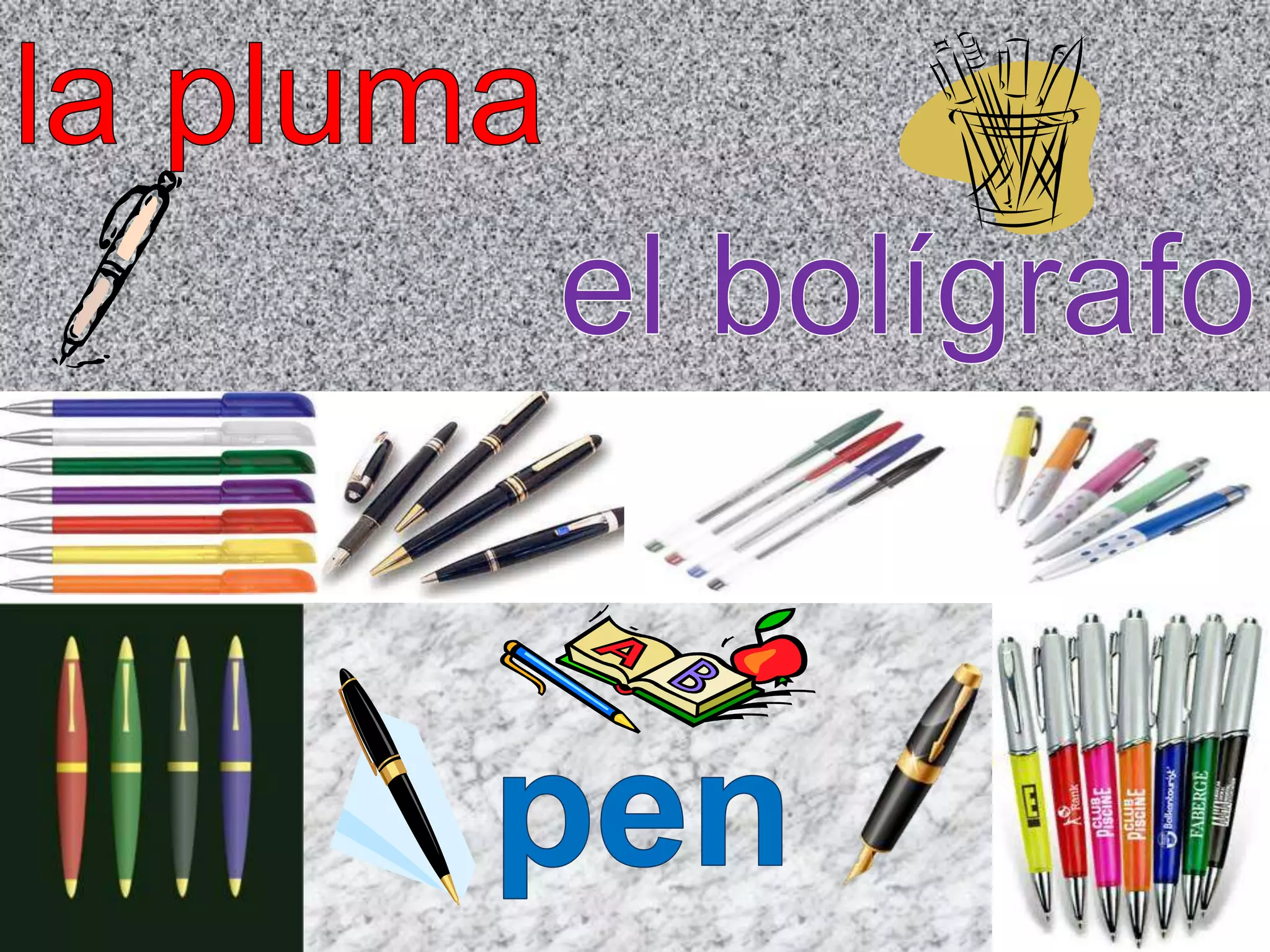 Online free spanish los utiles escolares | PPTX