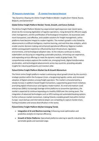 Key Dynamics and Innovations in the Online Freight Platform Market ...