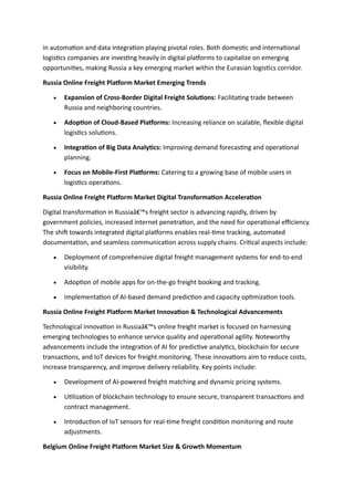 Key Dynamics and Innovations in the Online Freight Platform Market ...