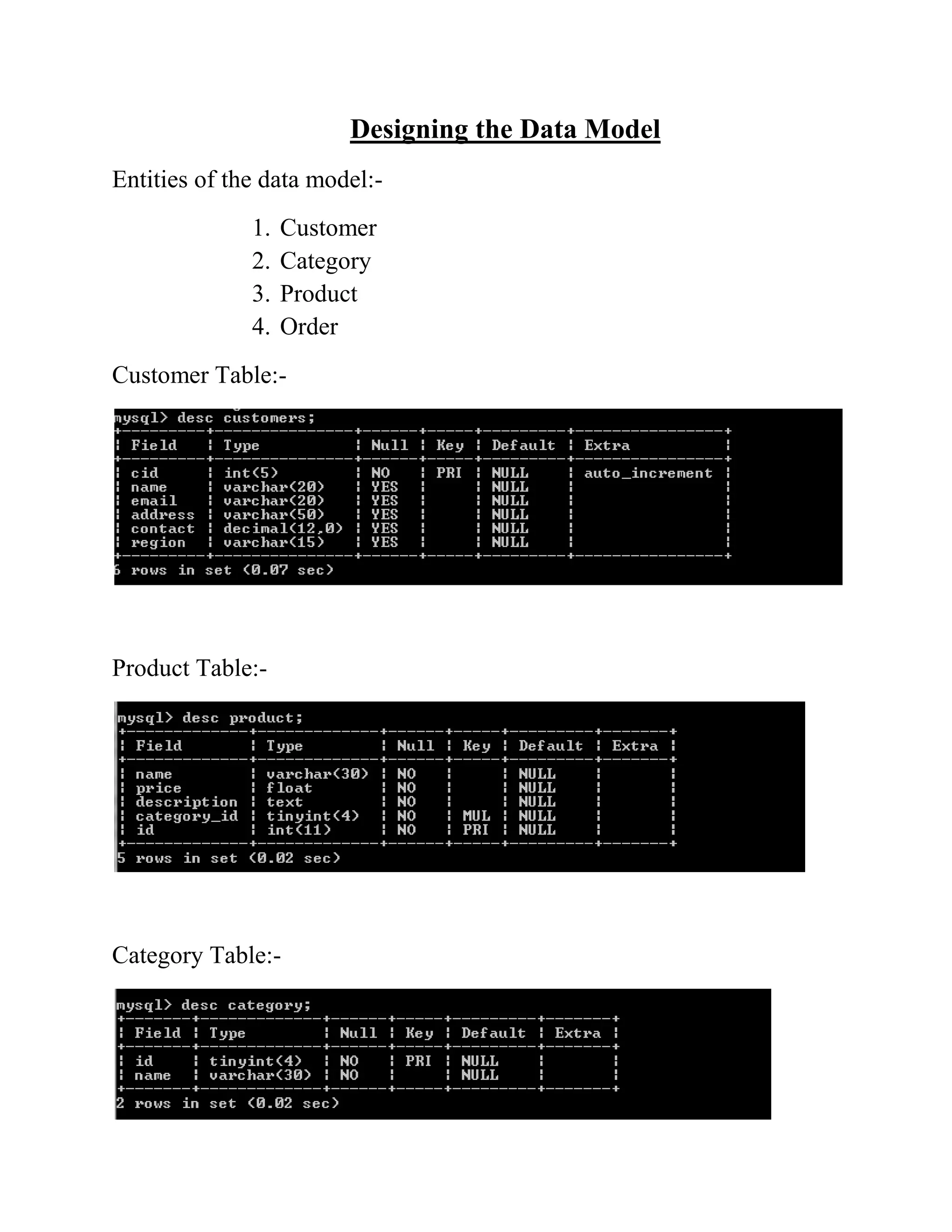 Online grocery store | DOCX