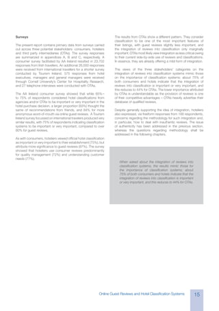 UNWTO Report: Online guest reviews and hotel classification sytems | PDF