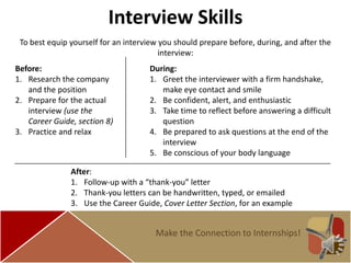 Internship Prep Guide | PPTX