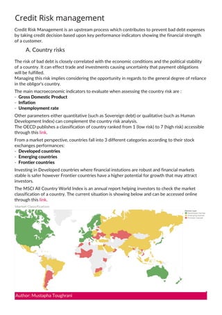 Credit Risk Management takeaway | PDF