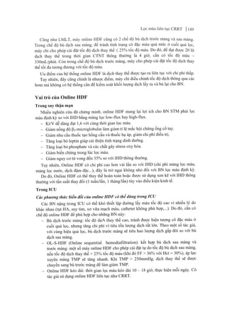 ONLINE HDF TRONG ĐIỀU TRỊ THAY THẾ THẬN | PDF