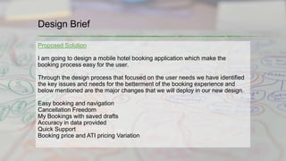 Online hotel booking application - Design Process | PPT
