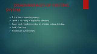 online hotel management system | PPTX