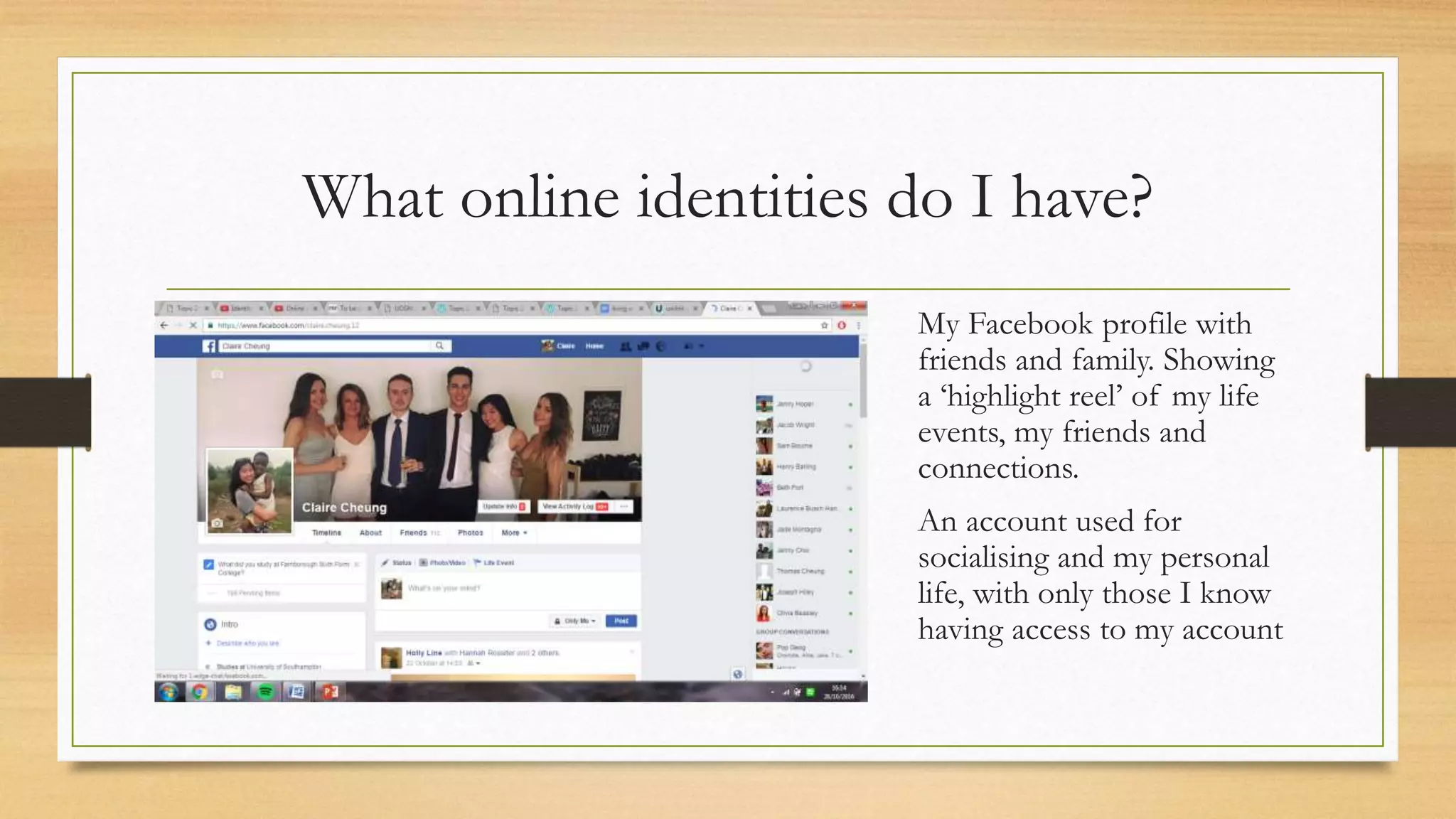 Online identity ppt | PPTX