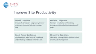 Train contractors online using Induction Portal software | PPTX