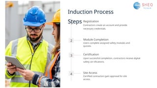 Online Induction Portal Software for Contractor Safety | PPTX