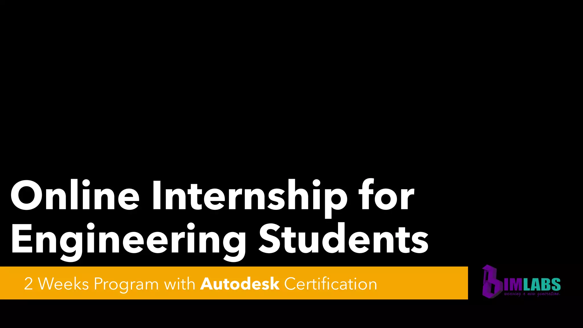 Online internship for engineering students | PPT