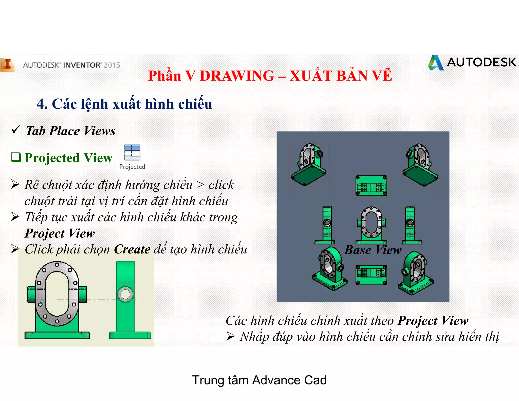 Giáo trình xuất bản vẽ Autodesk Inventor 2015 ( Advance CAD) | PDF
