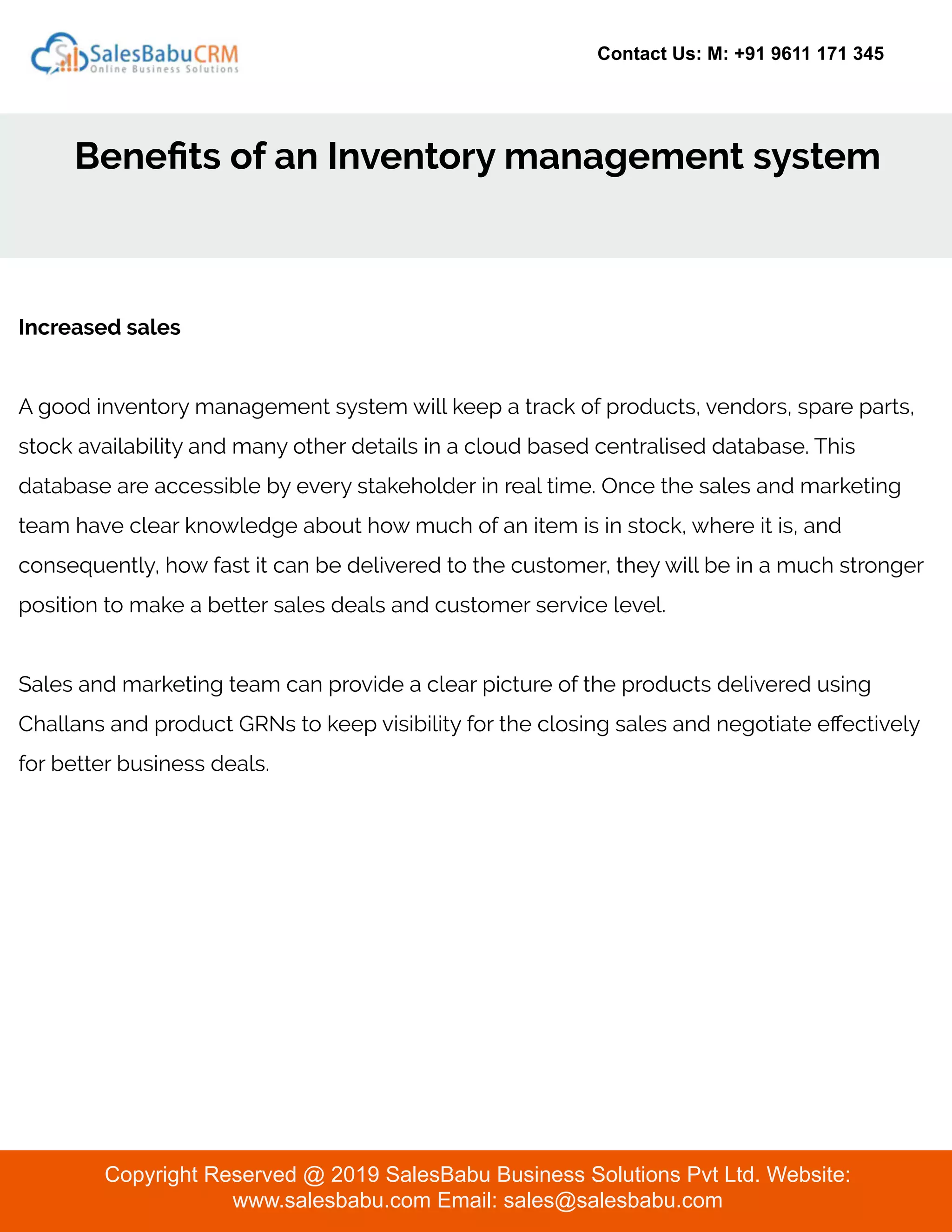 Online inventory management system | PDF
