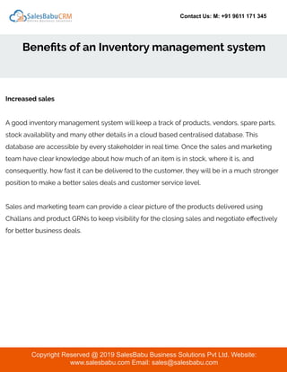 Online inventory management system | PDF