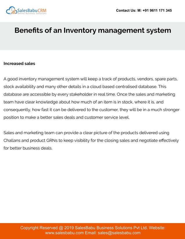 Online inventory management system | PDF
