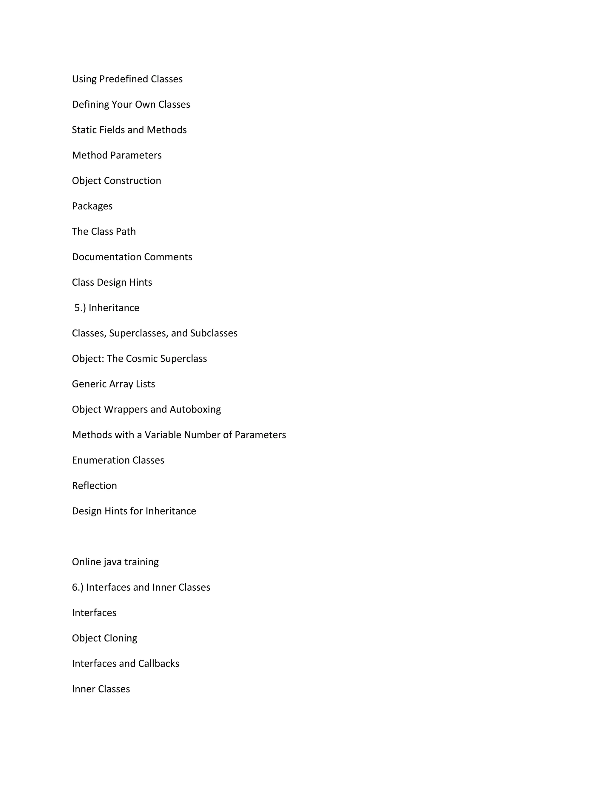 Online java training | PDF