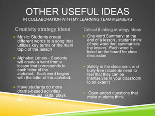 Strategies to develop creativity and critical thinking | PPTX