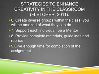 Strategies to develop creativity and critical thinking | PPTX
