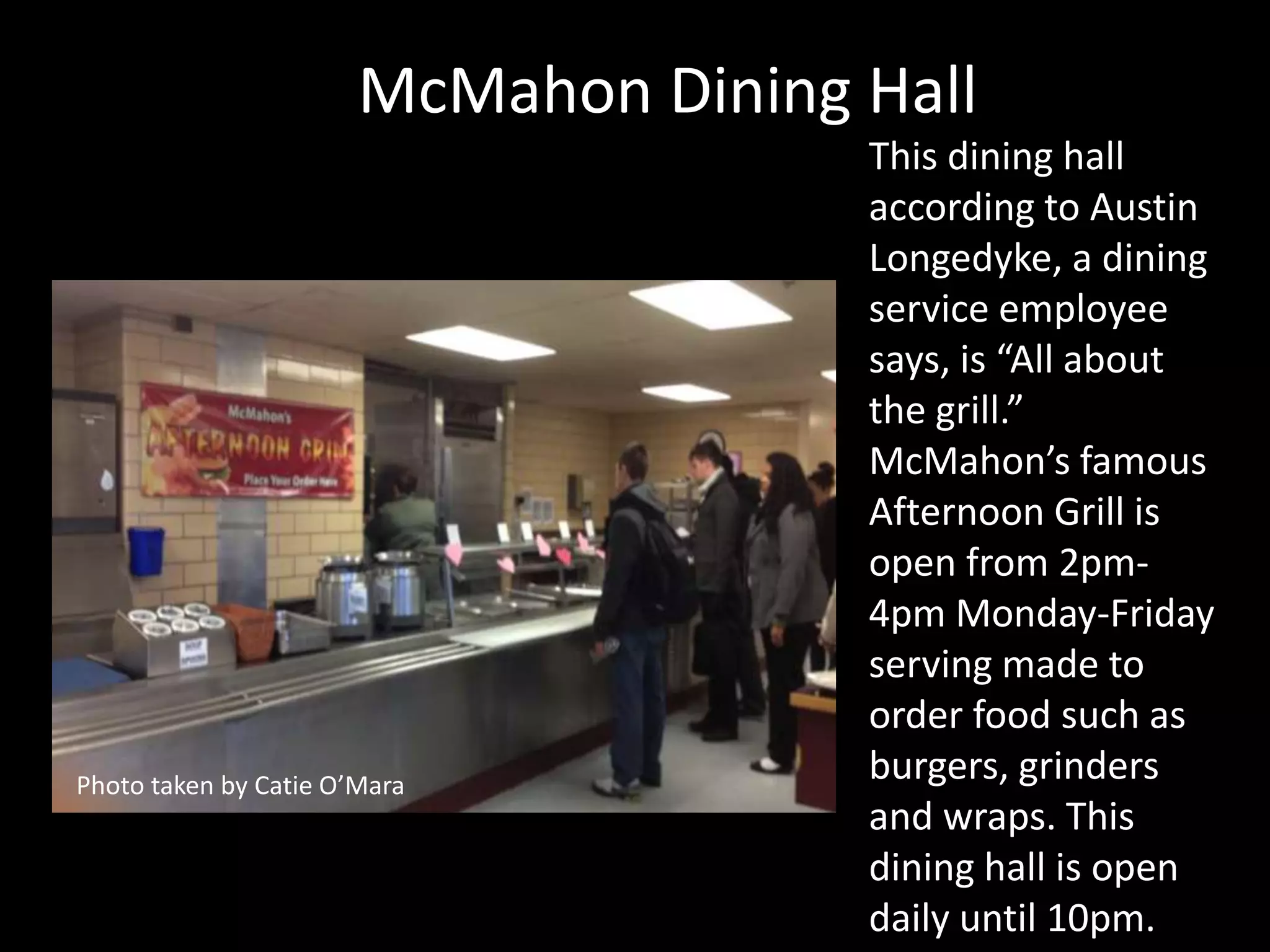 Dining Hall choices at uconn | PPTX