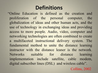 Online Learning: Meaning, Scope and Its Importance in Teaching and ...