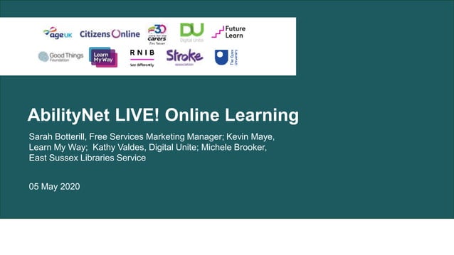 AbilityNet How to access learning online | PPTX