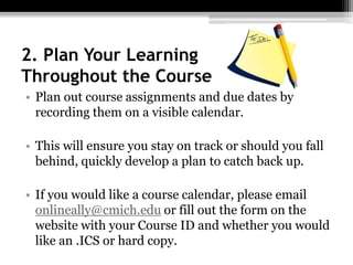 5 Tips for Successful Online Learning | PPTX