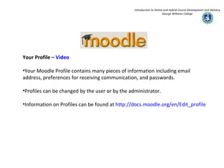Online Learning Course Moodle Overview | PPT