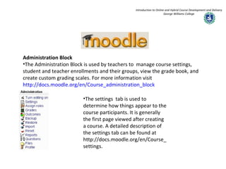 Online Learning Course Moodle Overview | PPT | Web Design and HTML ...