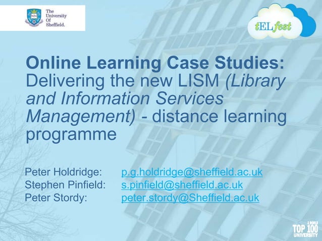 Online Learning Case Studies | PPT