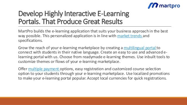 Online learning market place | PPT