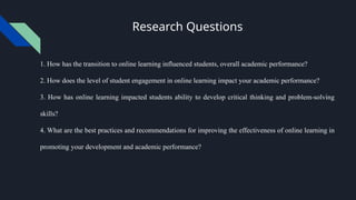 “Online learning on students development and academic performance at ...
