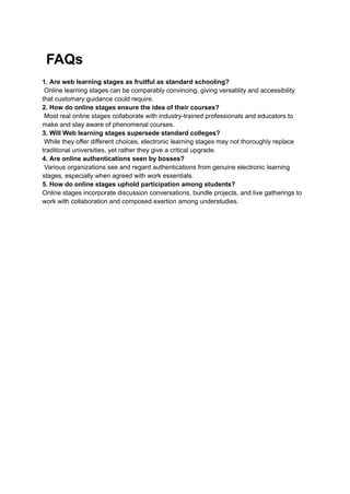 "Beyond Boundaries: The Unmatched Benefits of Online Learning Platforms ...