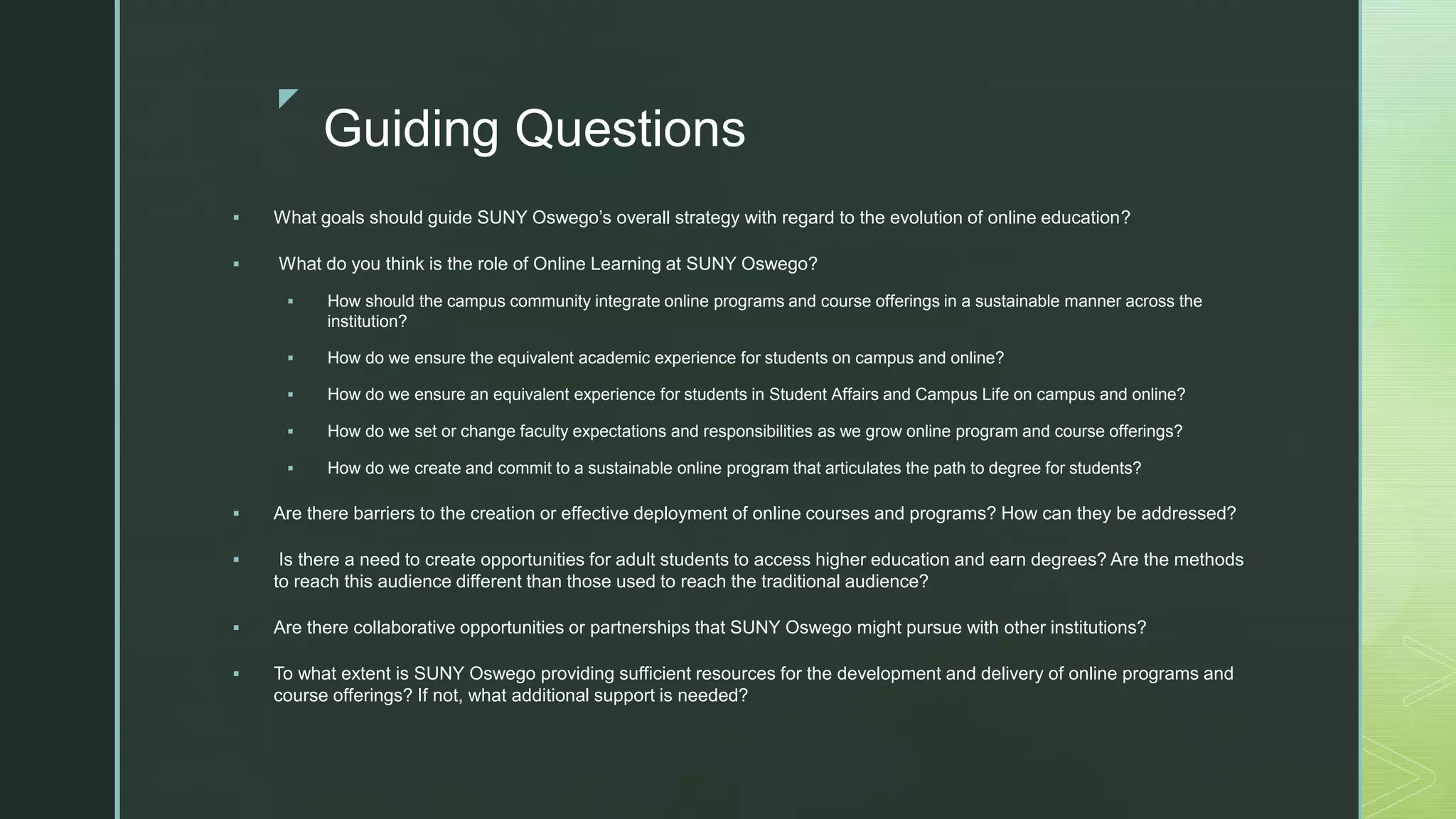 Online learning strategic plan update ctab | PPT