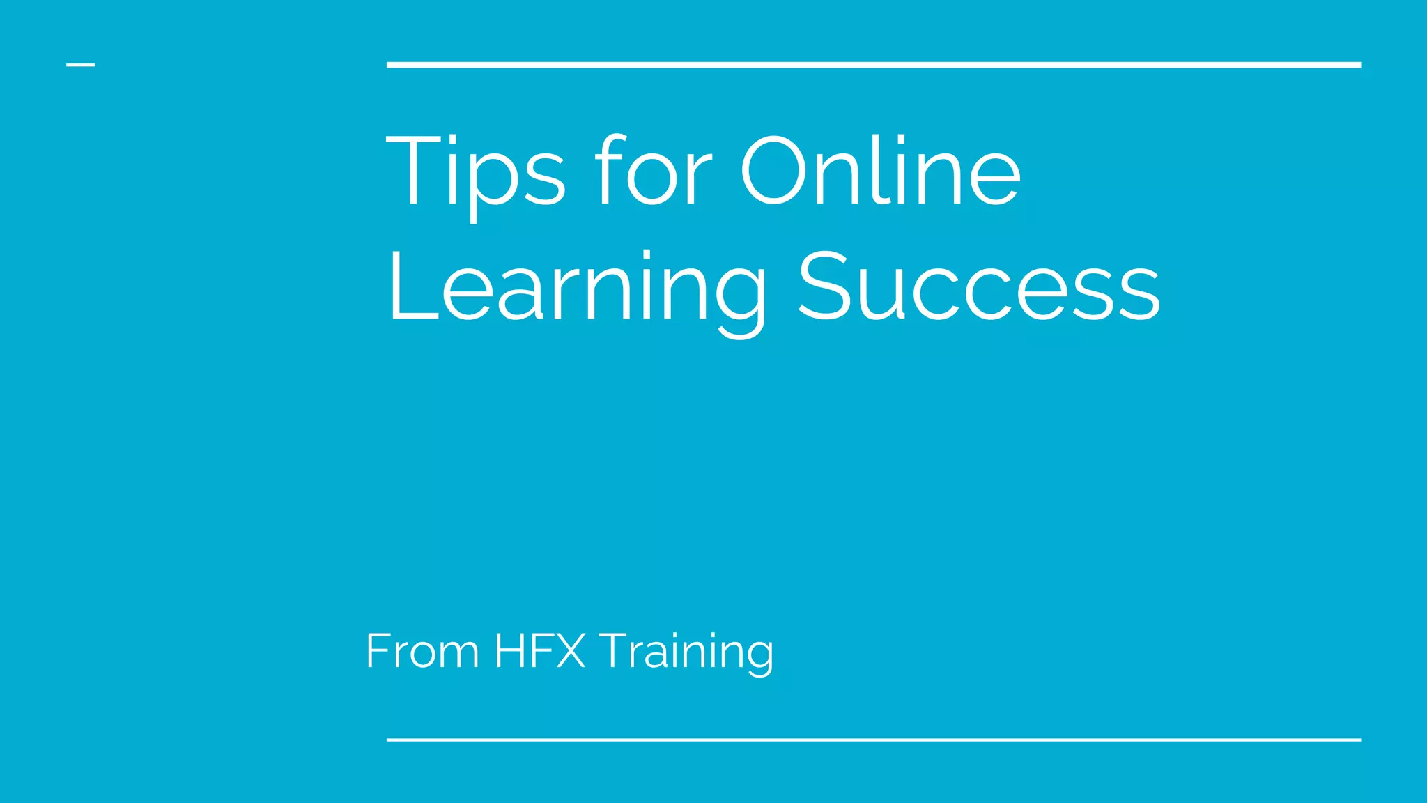Tips for Online Learning Success | PPT