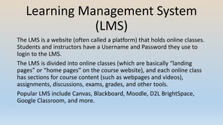 Online Learning Terminology | PPT